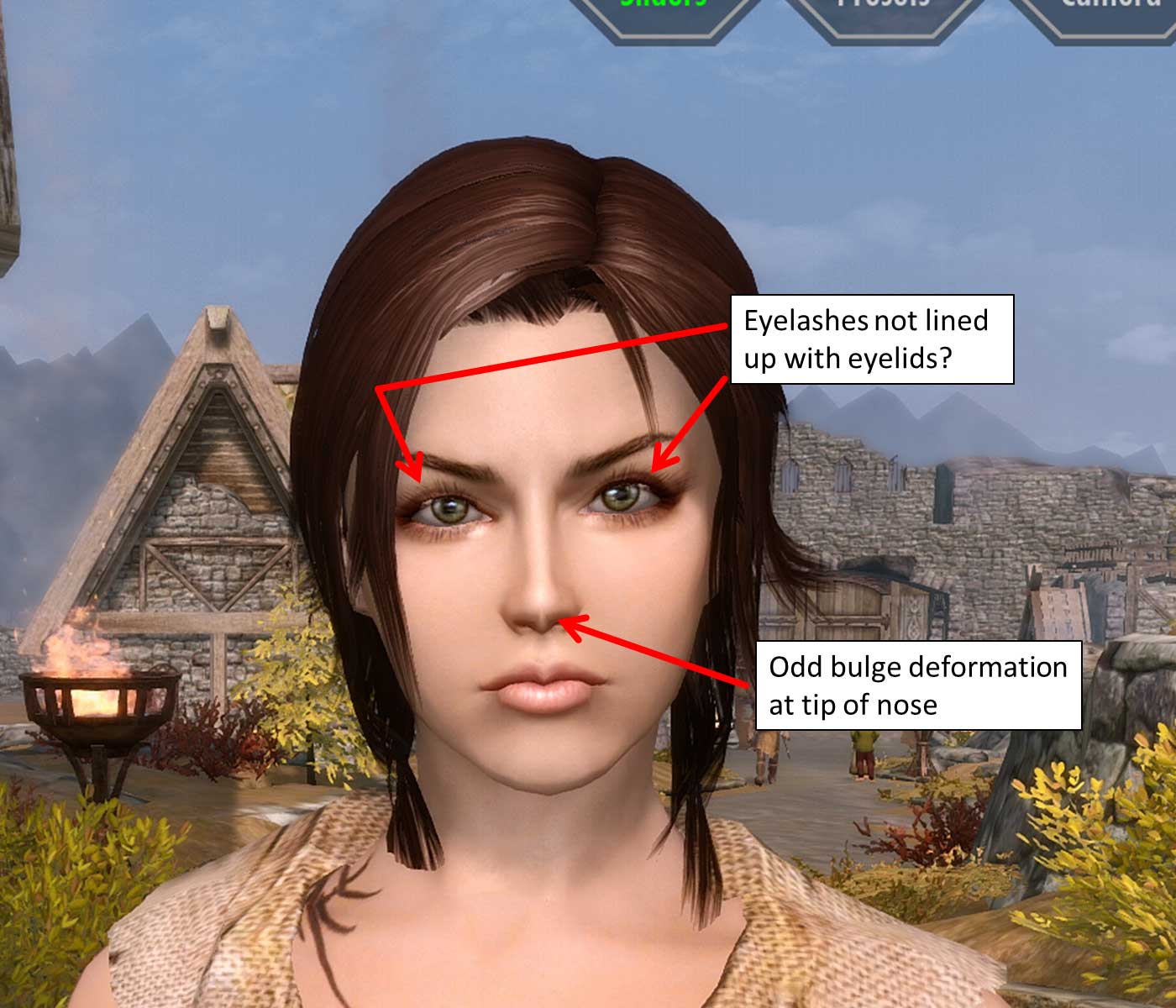 hairy eye problem - Skyrim Technical Support - LoversLab