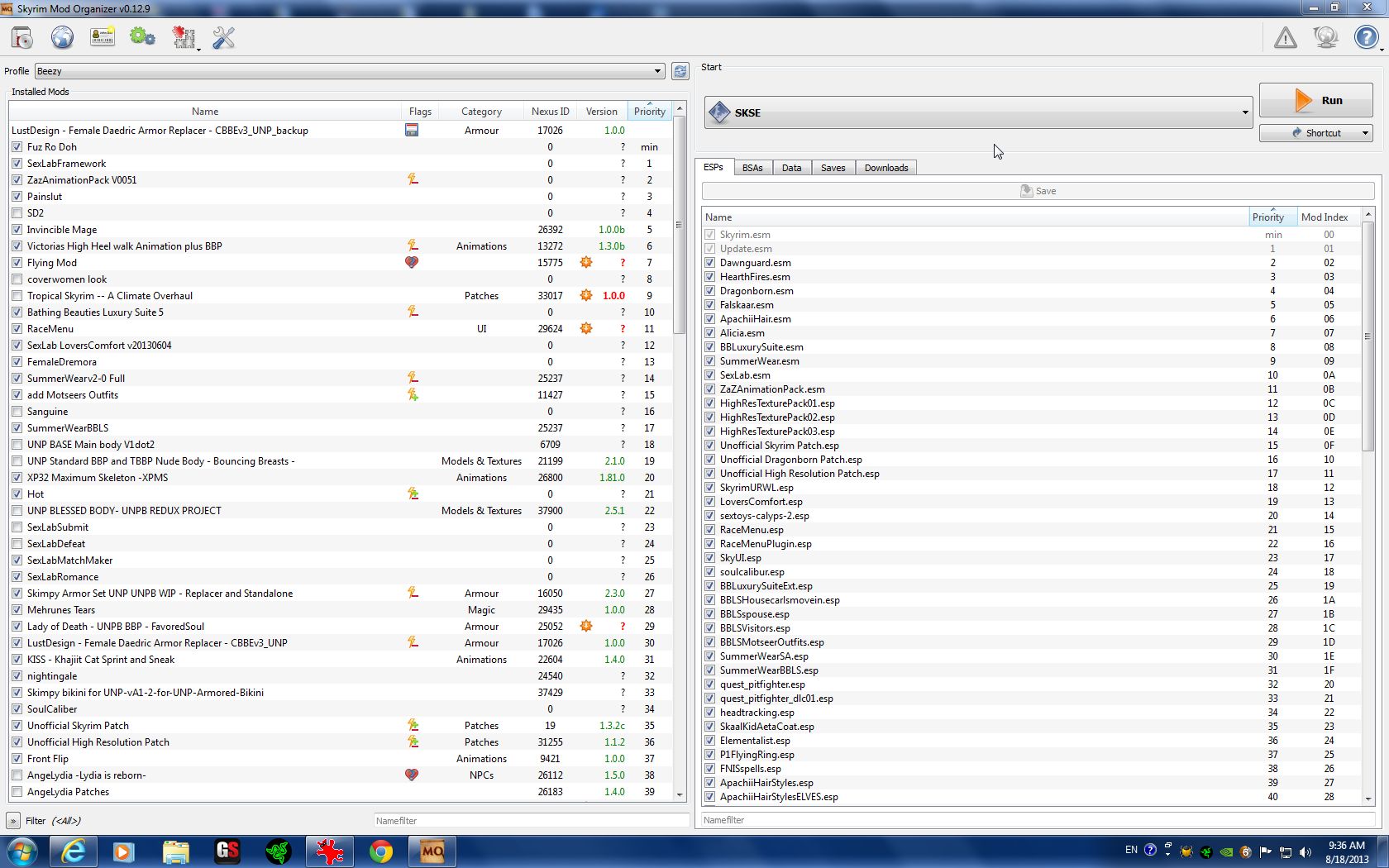Mod Organizer Technical Support Loverslab