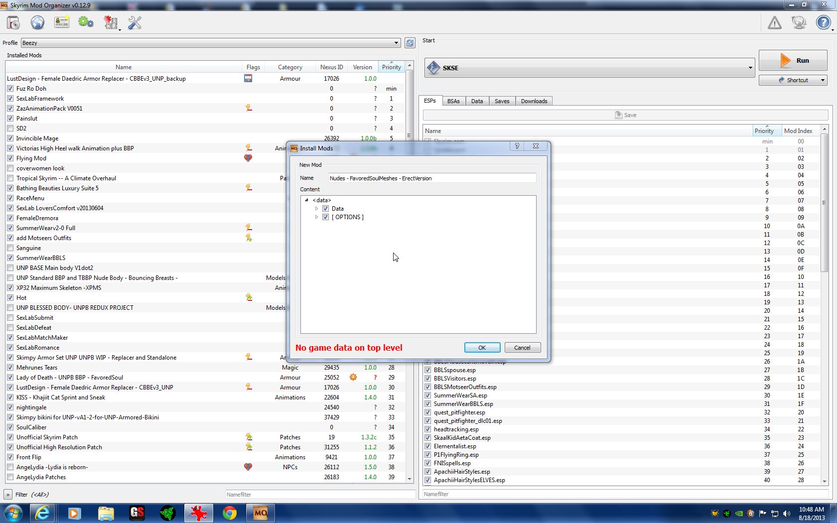 Mod Organizer Technical Support Loverslab