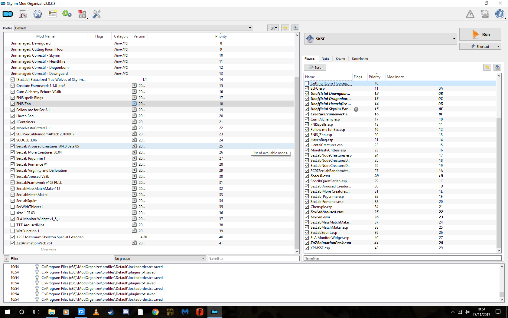 [fr] Guide Installation Et Support Page 2 Sexlab Framework