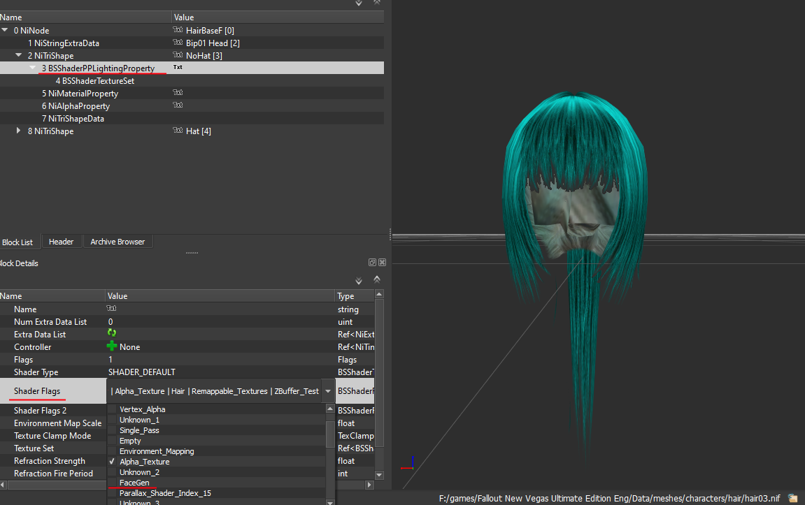 Hair mods converted to equipable wigs have black texture? - Fallout ...