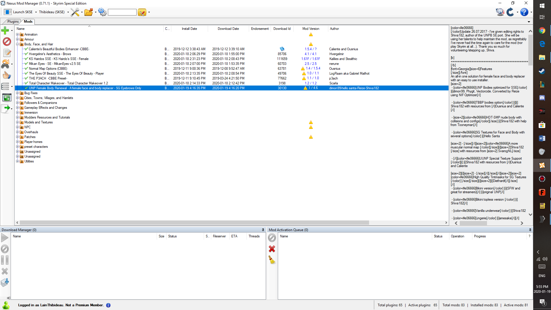 how to change CBBE body types or fix tearing/clipping issues ...