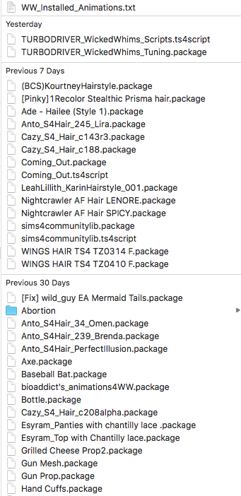 Last Exception unknown error occurred? - Technical Support - WickedWhims - LoversLab