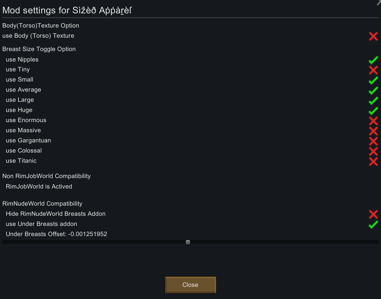 Sized Apparel For RJW With Body Part Rendering! - Rimworld - LoversLab
