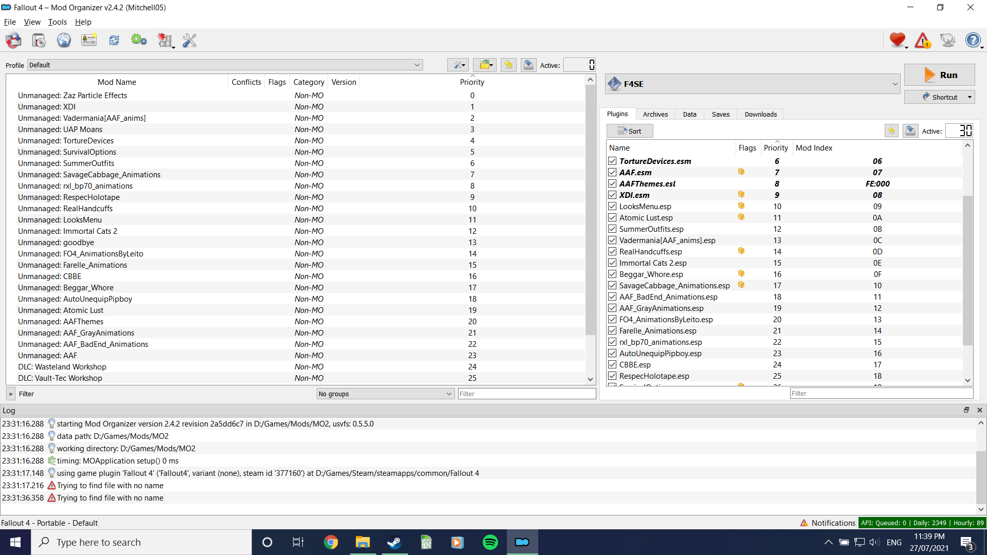AAF and animations not loading - Technical Support - Advanced Animation Framework - LoversLab