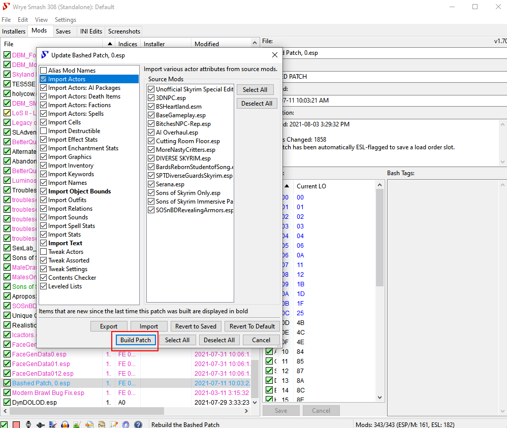 A Guide to making a proper Bashed Patch - Technical Support - Skyrim: Special Edition - LoversLab