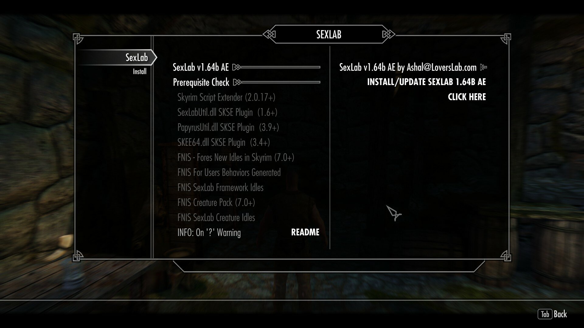 Issues with AE (sexlabutil, jcontainers, fnis, sos) - Technical Support - Skyrim: Special ...
