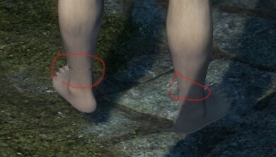 SOS Ankle and hand seams even after uninstalling and reinstalling ...