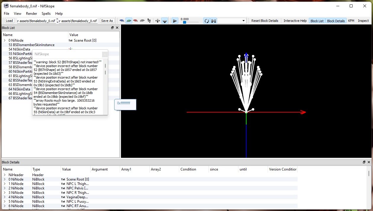 NifSkope error - Skyrim Technical Support - LoversLab
