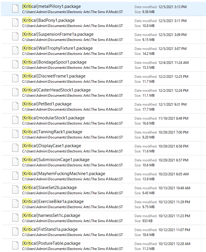 Kritical´s Naughty Collection Archive - Page 38 - Downloads - The Sims ...