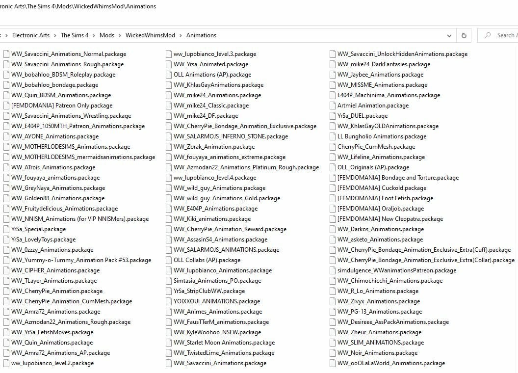 error wicked whims - Technical Support - WickedWhims - LoversLab