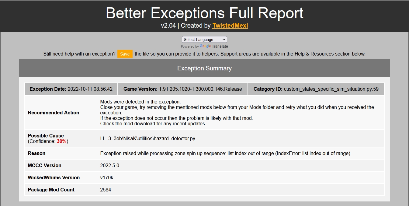 Problems with Nisas Wicked Perversions - Technical Support - WickedWhims - LoversLab