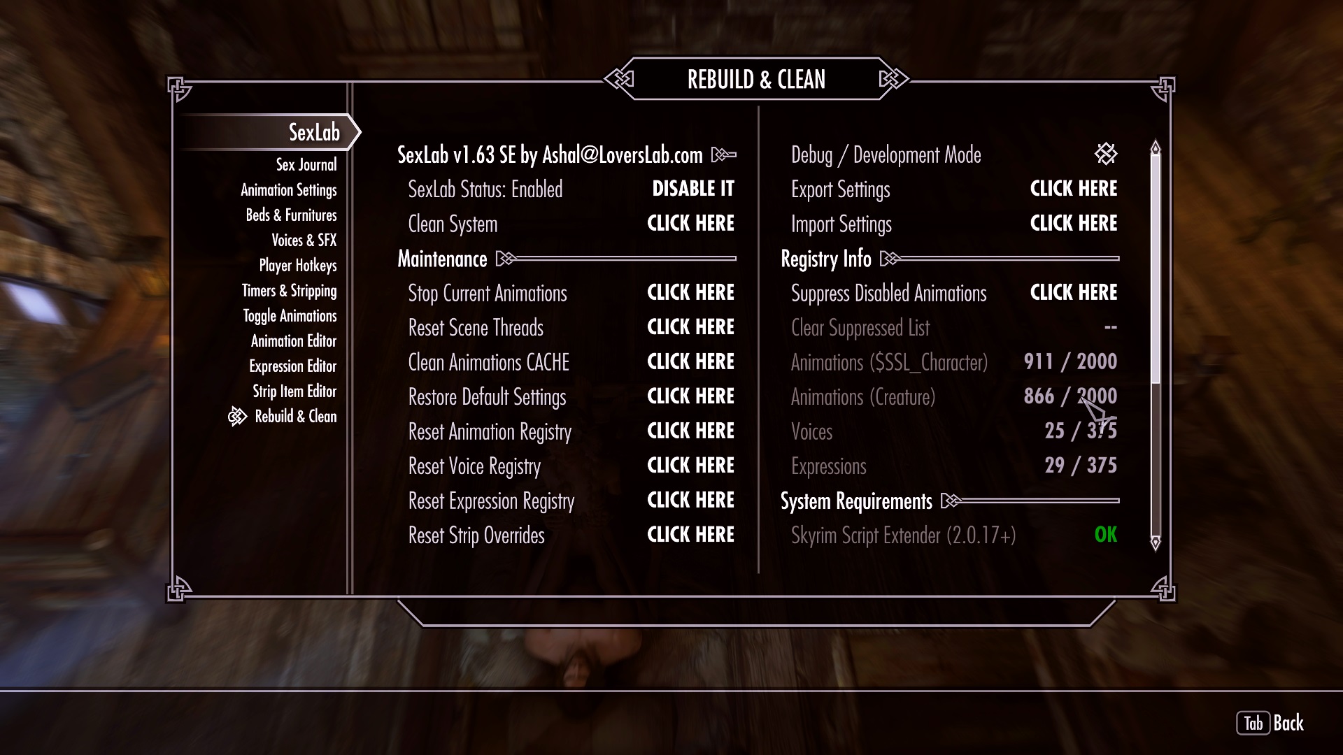 Leito animation problem - Skyrim Technical Support - LoversLab