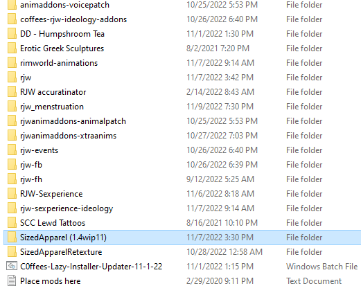 Sized Apparel For RJW With Body Part Rendering! - Page 13 - Rimworld ...