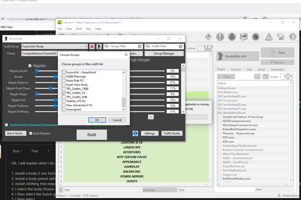 Fusion Girl body slider issue - Fallout 4 Technical Support - LoversLab