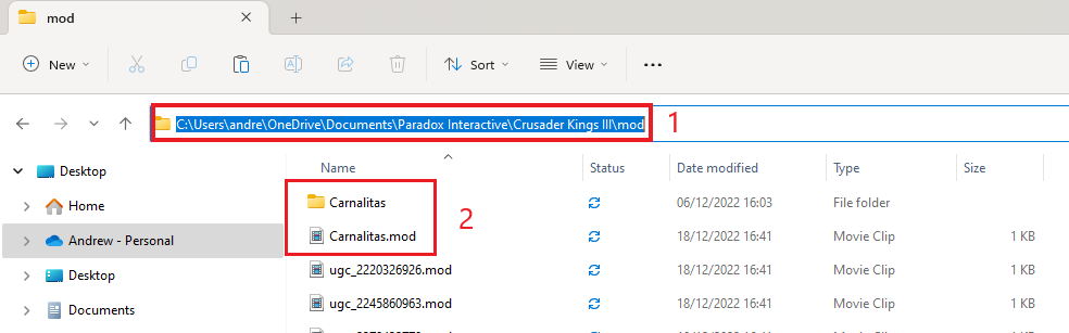 Manually Installing CK3 mods - How To & Troubleshooting - Crusader ...