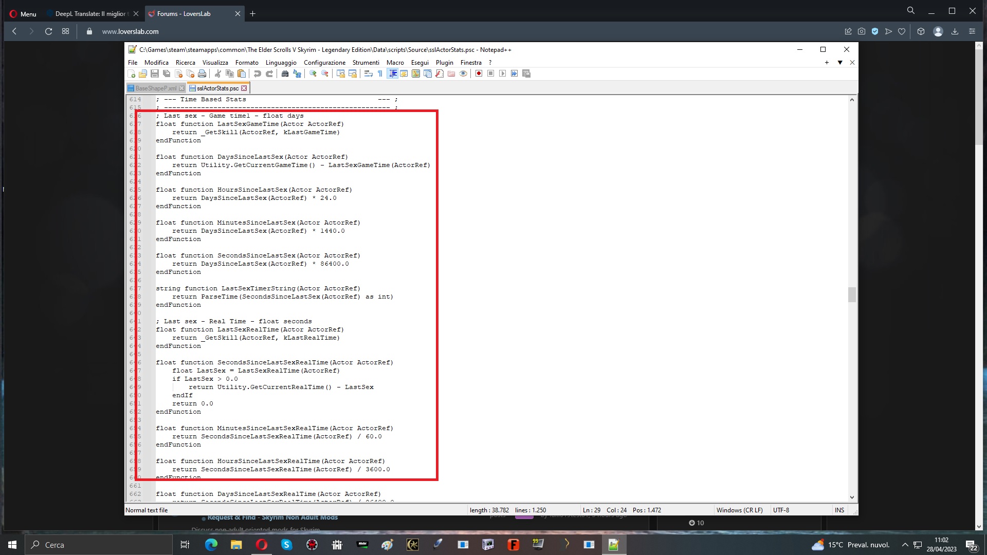 Modify Script - Skyrim General Discussion - LoversLab