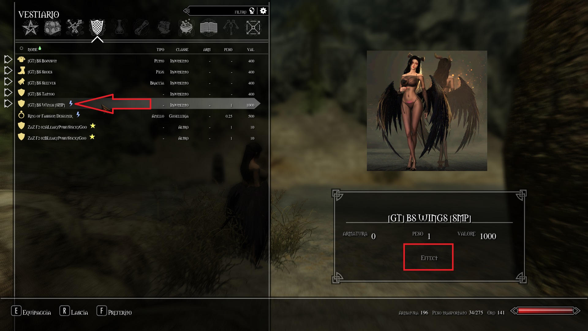 Bloodyspell Succubus Armor Effect don't Work ?? Solved - General Problems - LoversLab