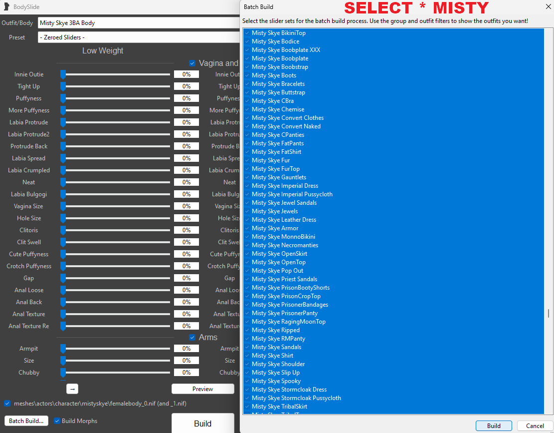 OBSOLETE)The Erotic Adventure of Misty Skye - too low quality 3BA Bodyslide Port. - Page 3 ...