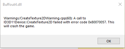 Buffout crash error message - Fallout 4 Technical Support - LoversLab