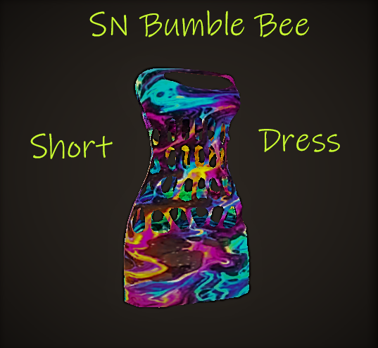 SN Bumble Bee Short Dress - Downloads - The Sims 4 - LoversLab