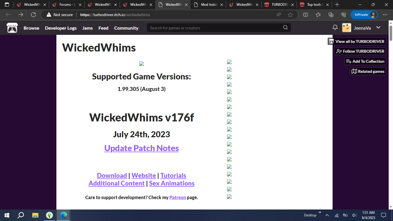 WickedWhims v185a [2025-07-30] - Page 1070 - Downloads - WickedWhims - LoversLab