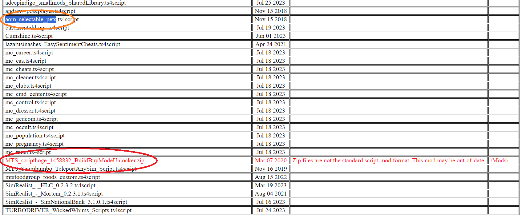 RIG CONFLICT, HELP NEEDED ASAP - Technical Support - WickedWhims - LoversLab