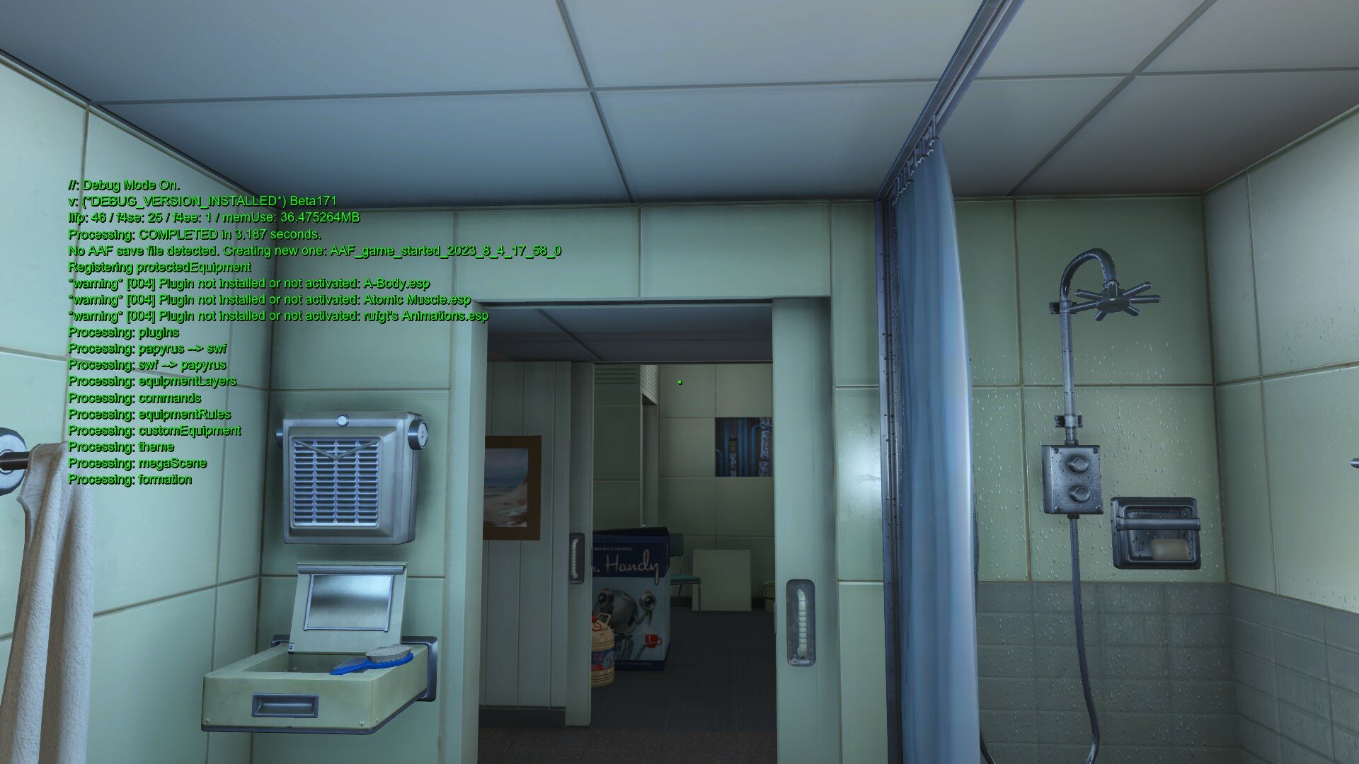 AAF Debug messages - Technical Support - Advanced Animation Framework - LoversLab