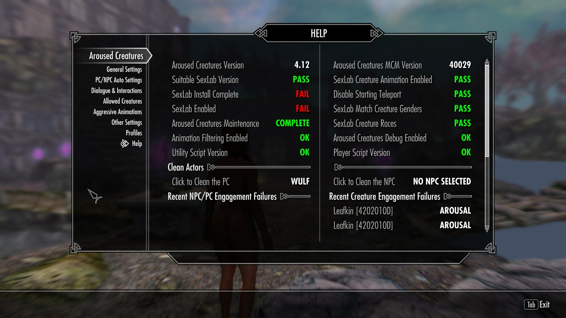 Multi-Part Situation (Side Sexlab mods, Mod Organizer 2/Vortex, and Debugging) - Technical ...