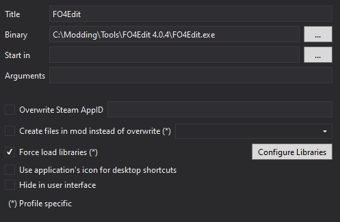 MO2 FO4 Edit help - Fallout 4 Technical Support - LoversLab
