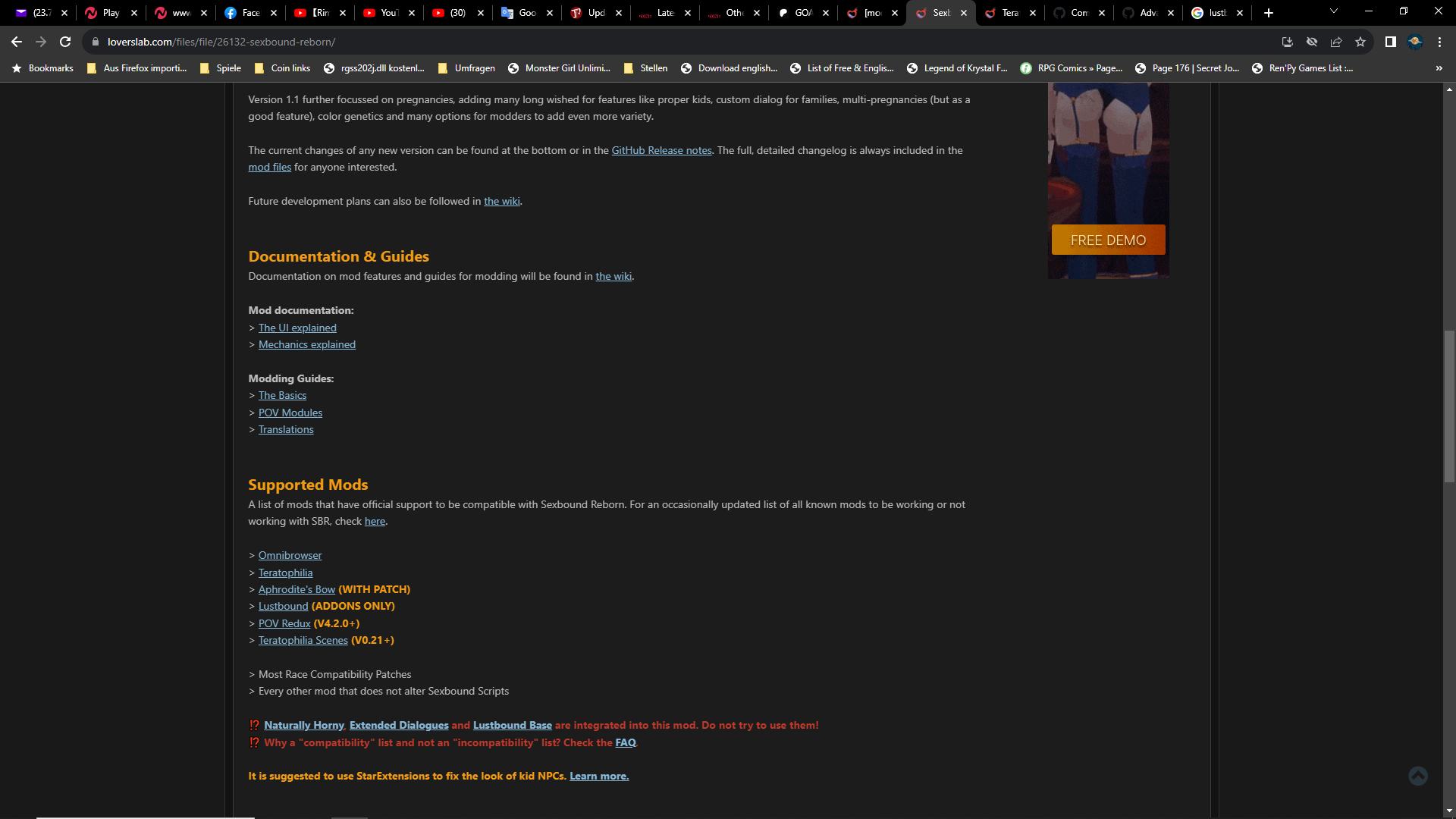 [mod] Sexbound Reborn - Page 41 - Starbound - LoversLab