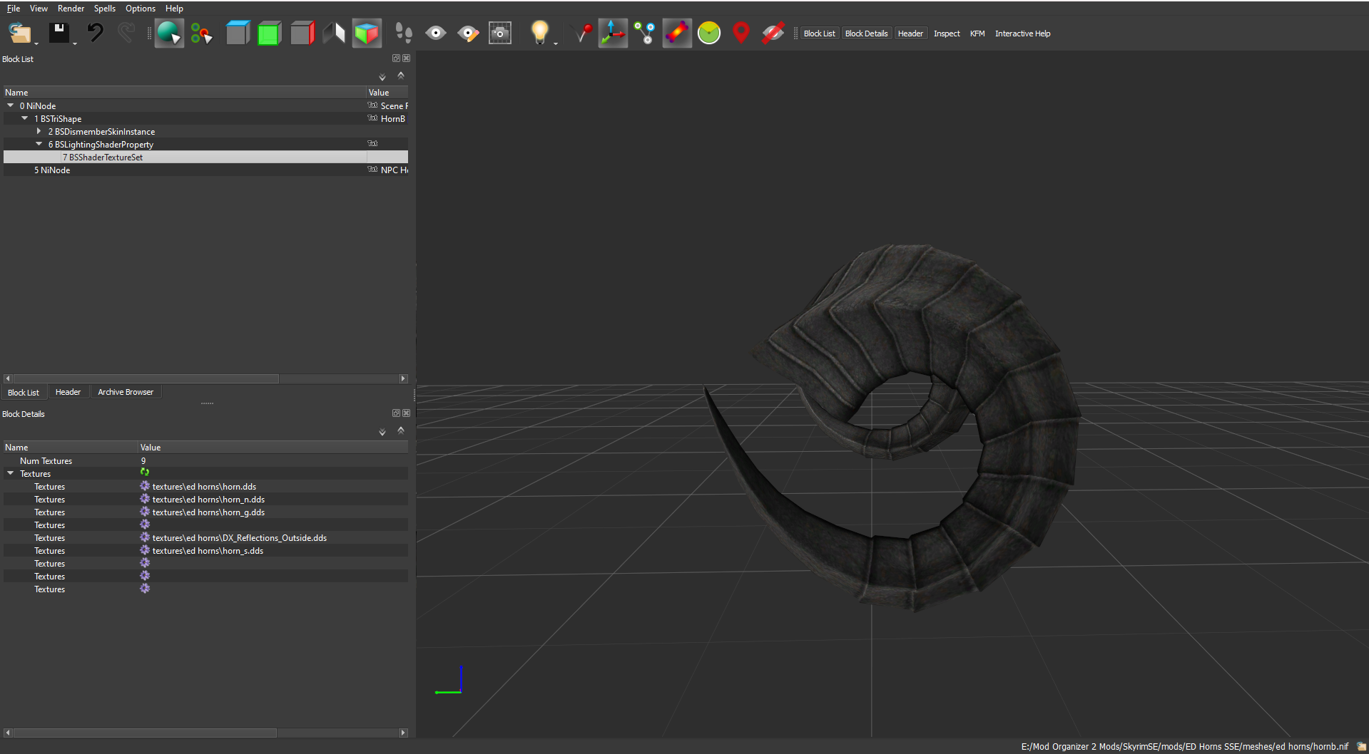 Help with ED Horns SSE - Technical Support - Skyrim: Special Edition ...