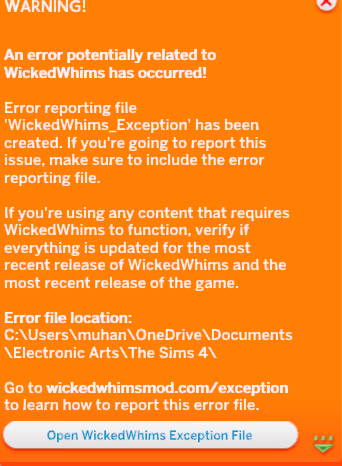 AttributeError/TurboLib: [TurboLib] Failed to run - Technical Support - WickedWhims - LoversLab