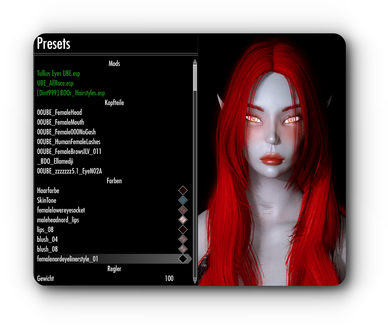 UBE Racemenu presets Pack 2024 - Regular Mods - LoversLab