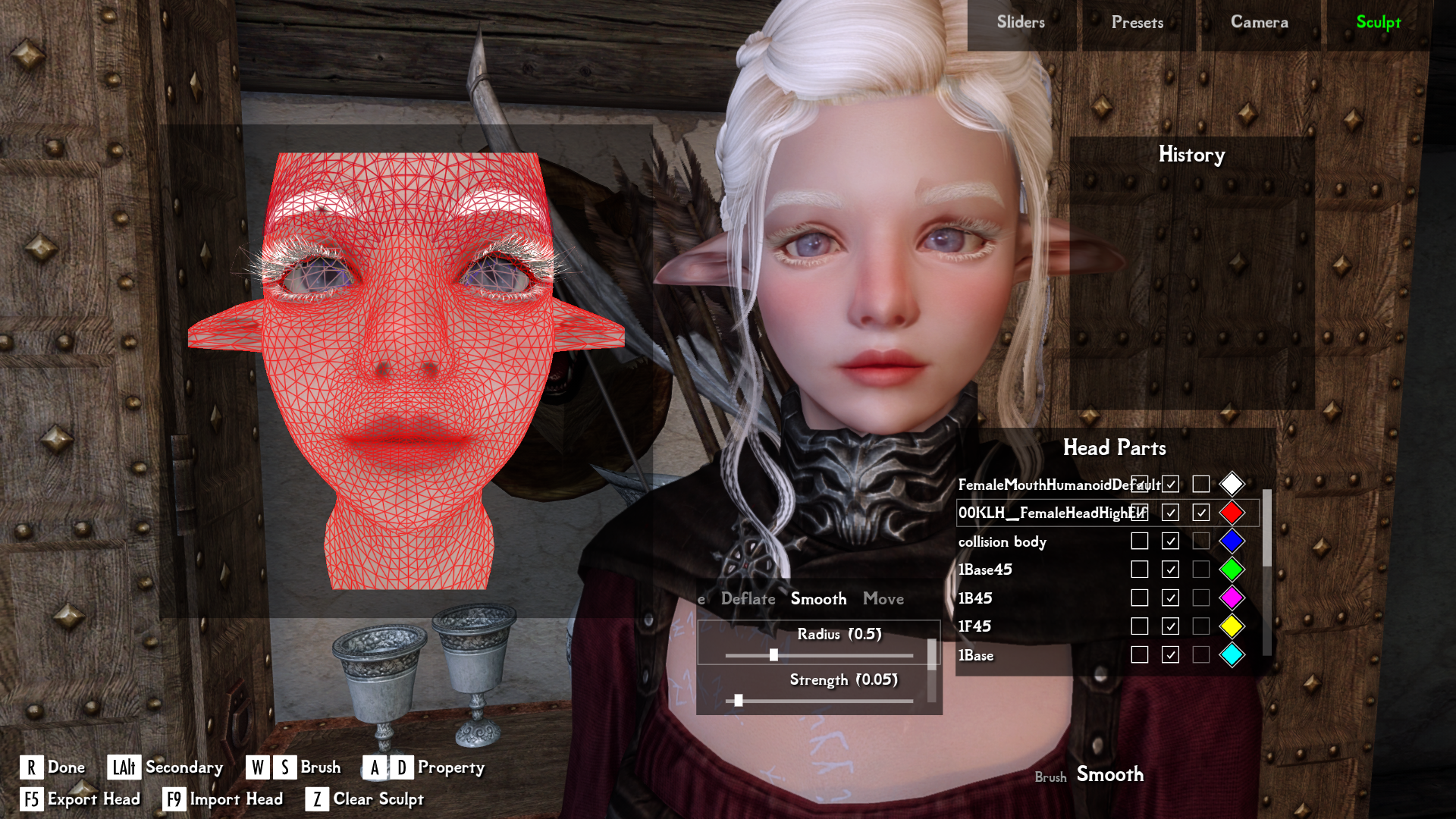 My RaceMenu sculpt is uneven and wonky - how can I fix it? - Skyrim ...