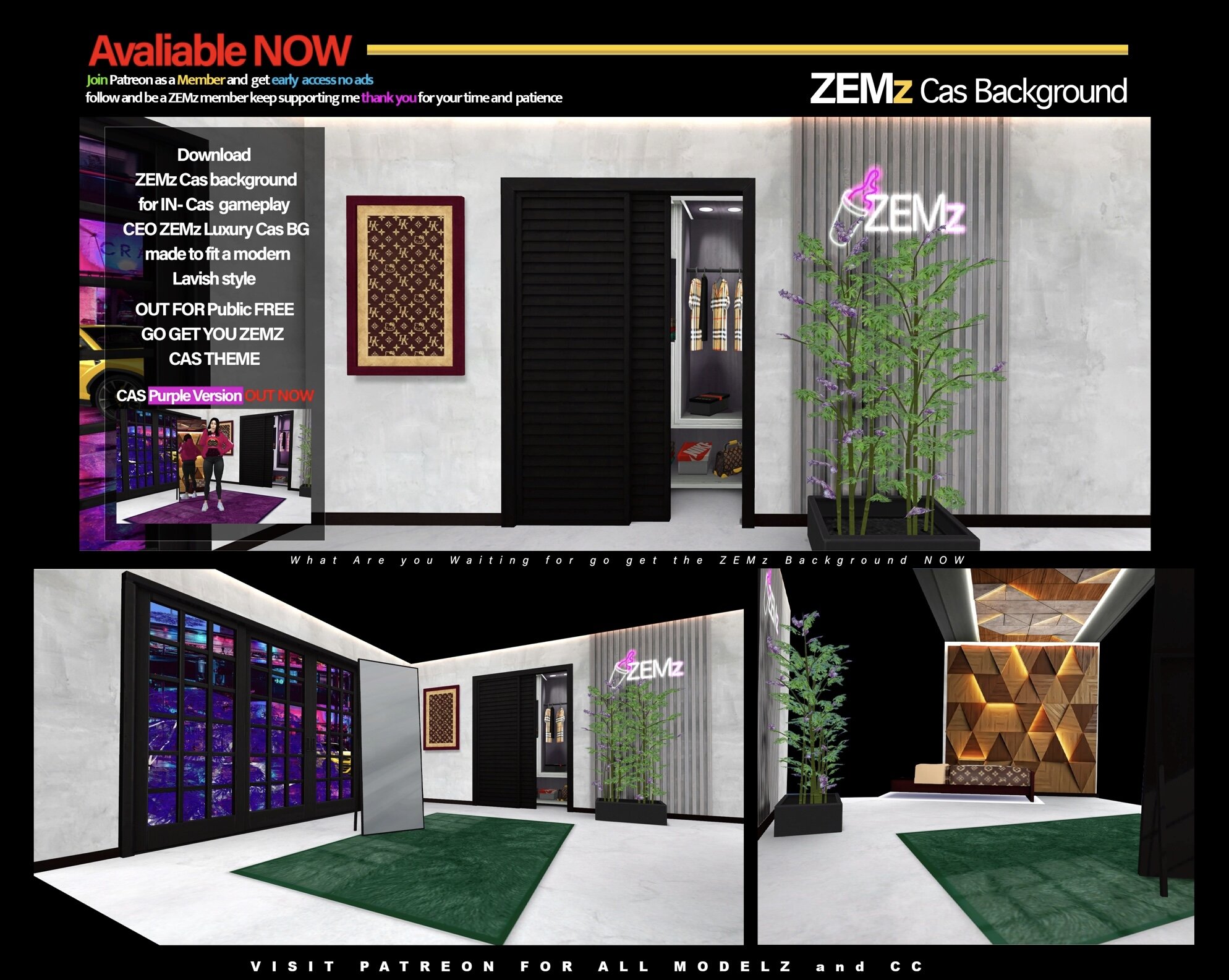 ZEMz Cas Background - LUX GREEN - LUX PRUP - Other - LoversLab