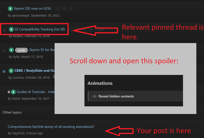 Comprehensive list/link dump of all working animations? - Skyrim ...