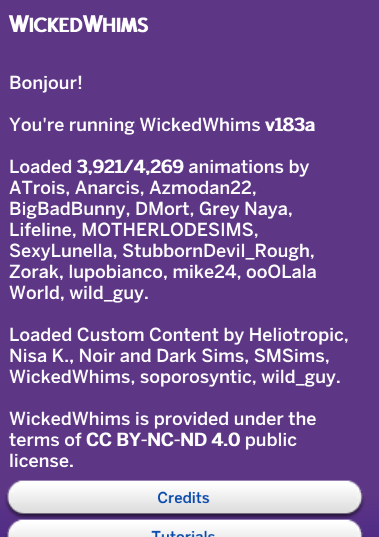 Wicked Whims animations can't show on the playlist - Technical Support - WickedWhims - LoversLab