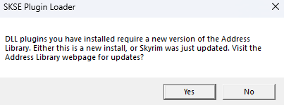 Running SKSE with Adress Library - Technical Support - Skyrim: Special ...