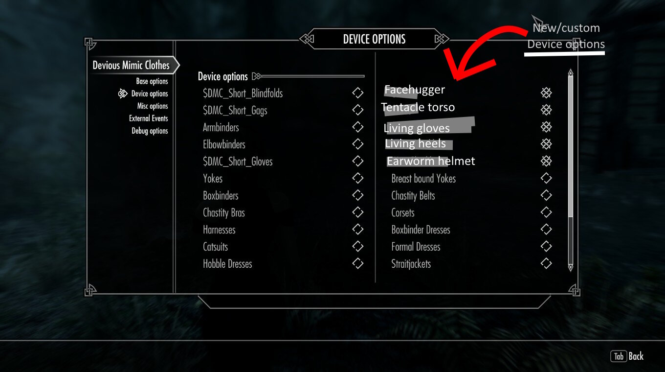 Devious Mimic Clothing SE - Downloads - Skyrim: Special Edition Adult ...