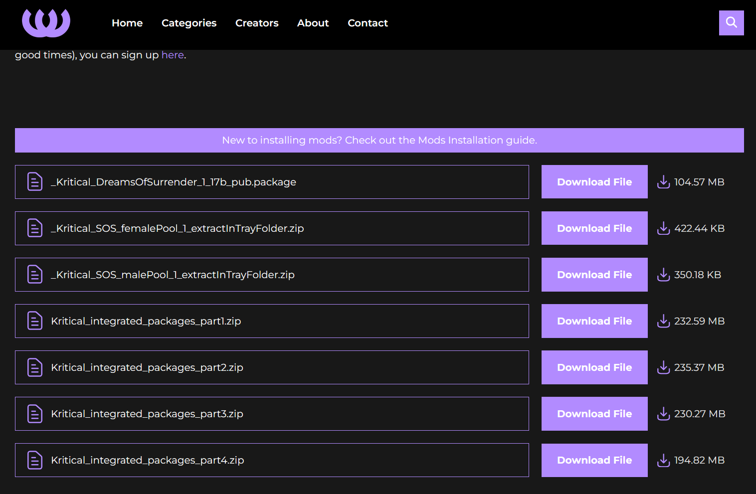 Kritical´s Naughty Collection Archive - Downloads - The Sims 4 - LoversLab