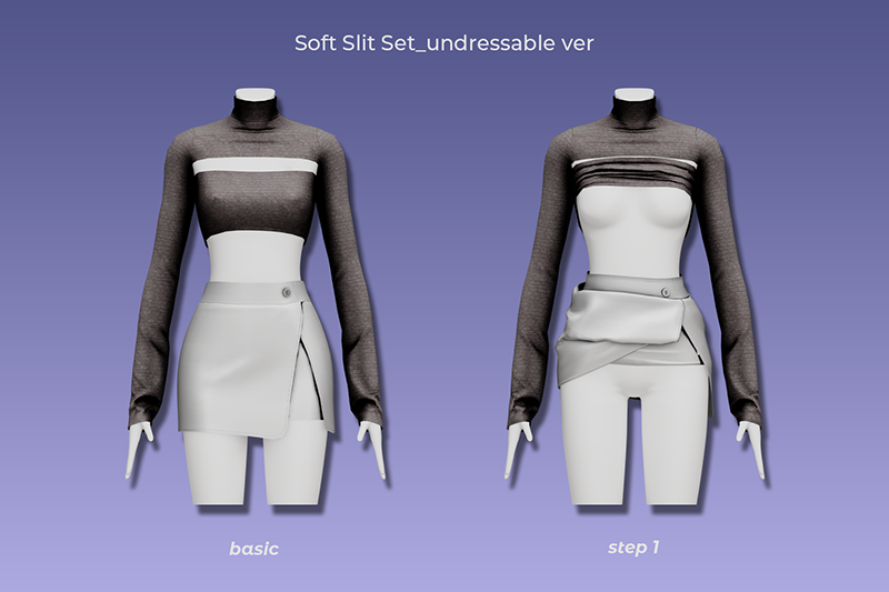 [cocomint] Soft Slit Set_Undressable - Clothing - LoversLab