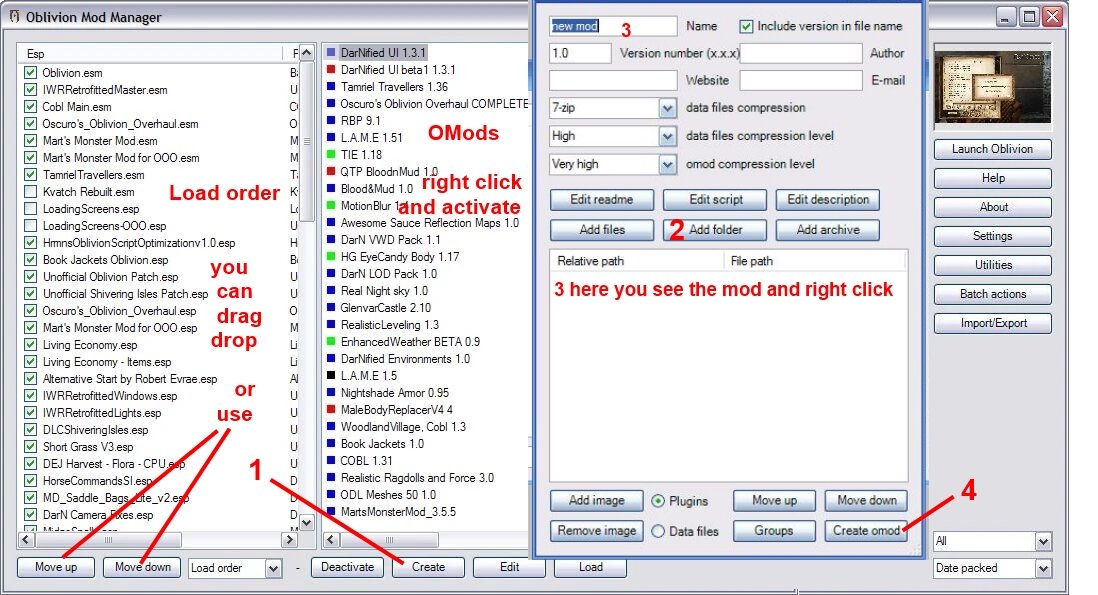 OBLIVION: install game,tools,bodies,BBB, Load order sorting, esp/esm cleaning, CS-CSE, Body ...