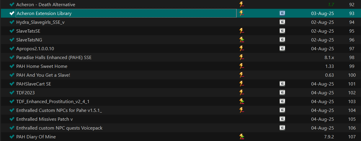 Acheron - Diary of Mine Addon - Downloads - Skyrim: Special Edition Adult Mods - LoversLab