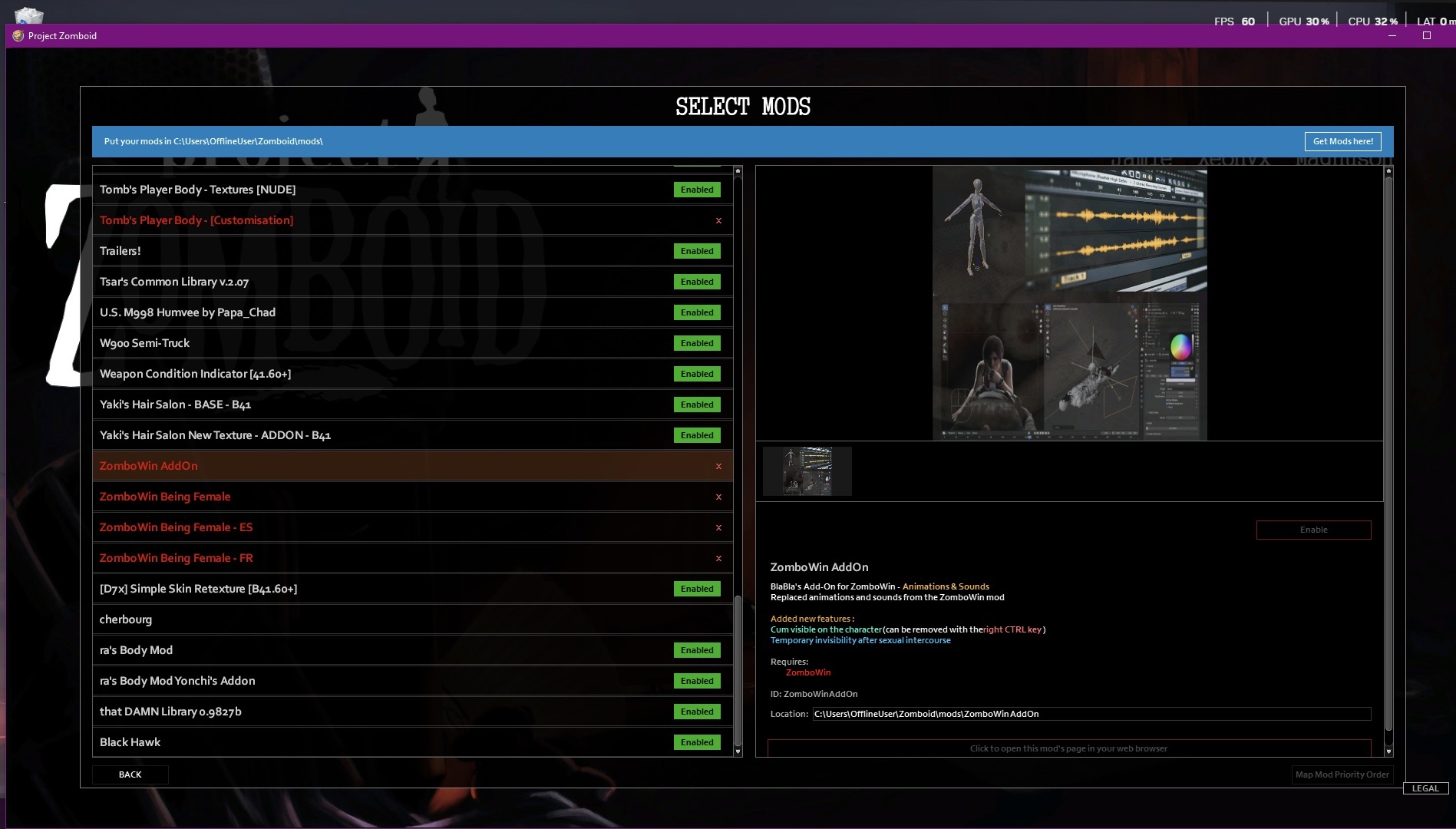 [Project Zomboid] ZomboWin - A ZomboLewd Framework mod - Page 70 - Downloads - Adult Games ...