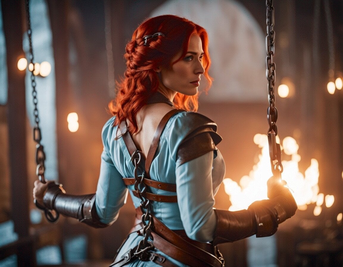 Triss Merigold in dimeritium chains - worik’s renderings - LoversLab