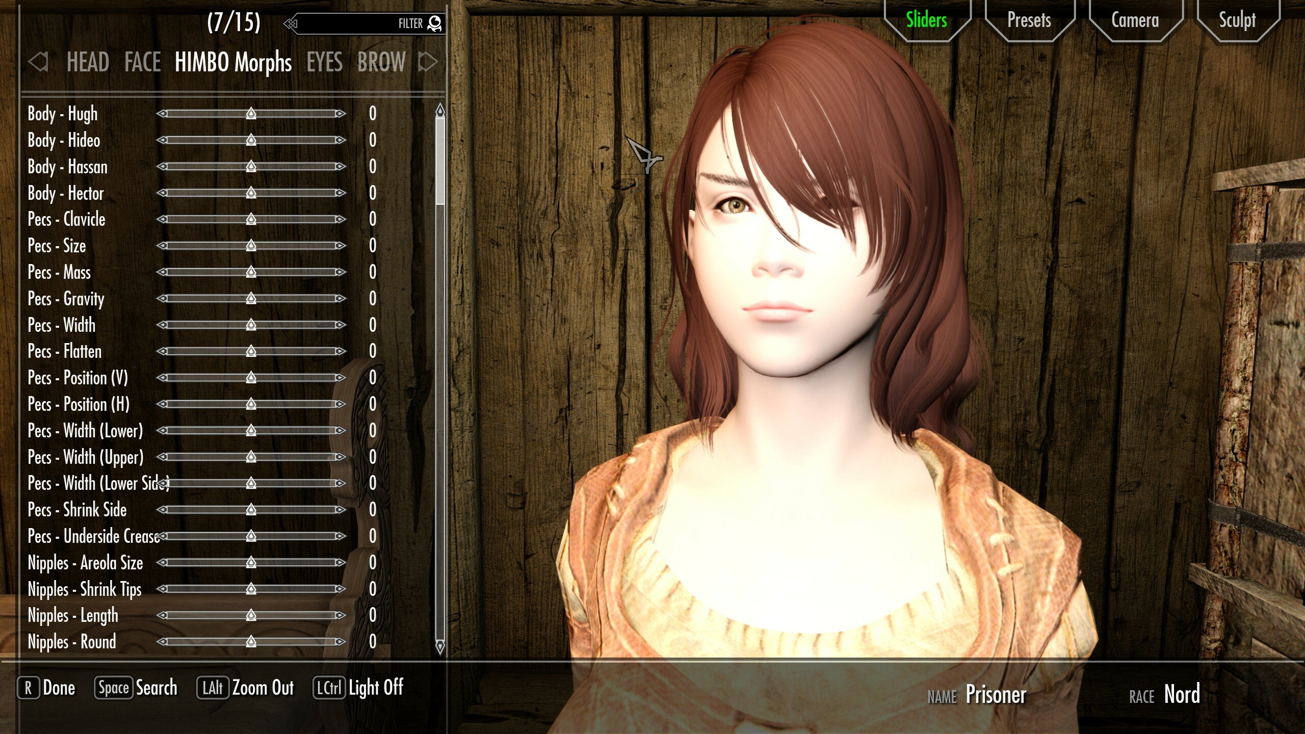 Racemenu shows HIMBO morph sliders ONLY - Skyrim Technical Support ...