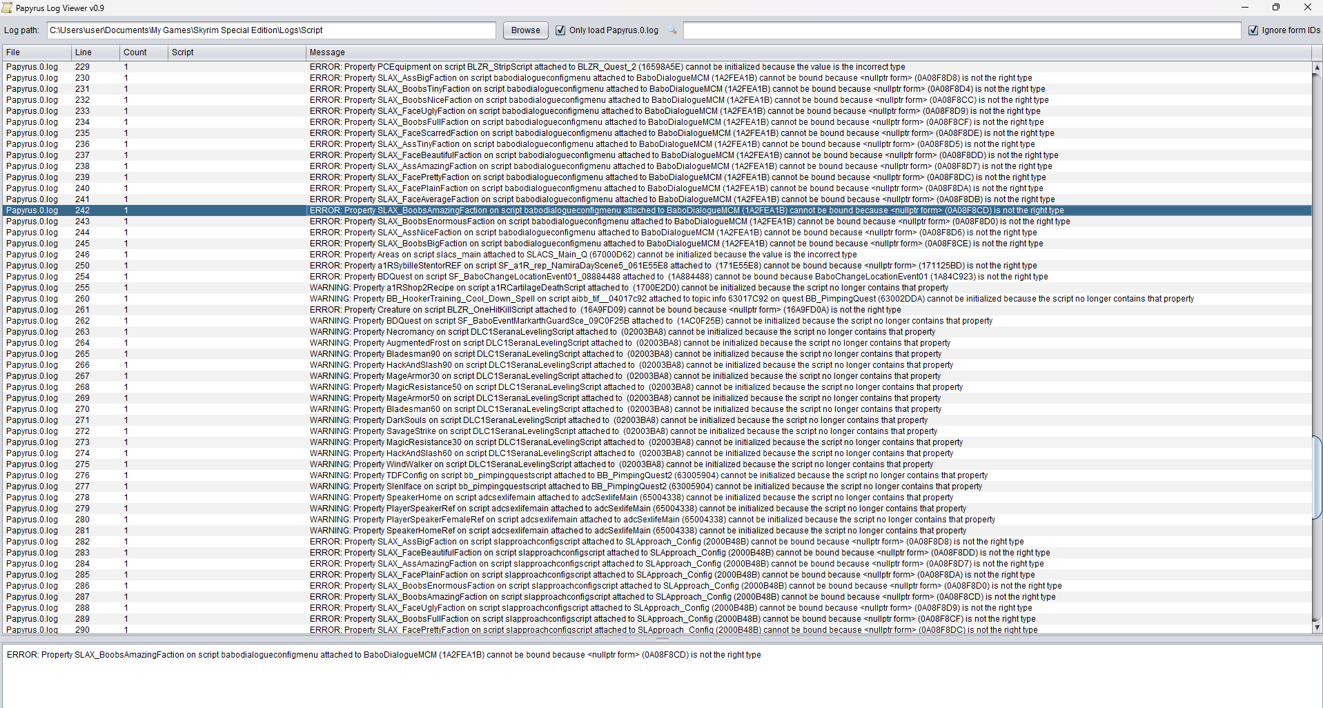Slap da Butt SE crash? - Technical Support - Skyrim: Special Edition ...