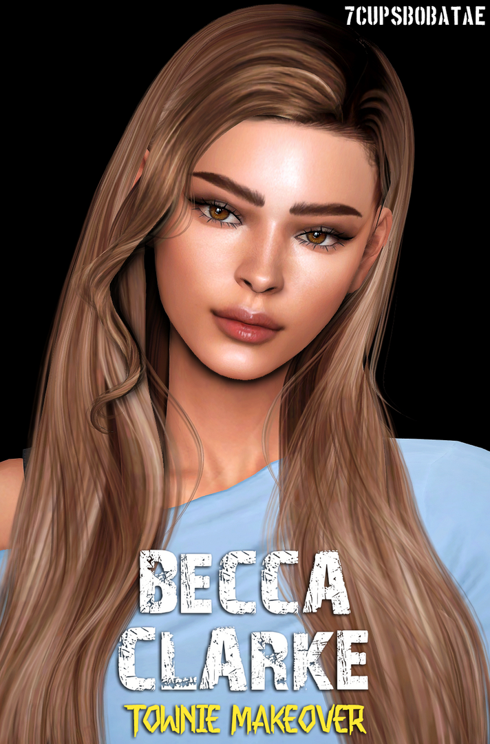7Cupsbobatae - Becca Clarke Townie Makeover Sim Download - The Sims 4 ...