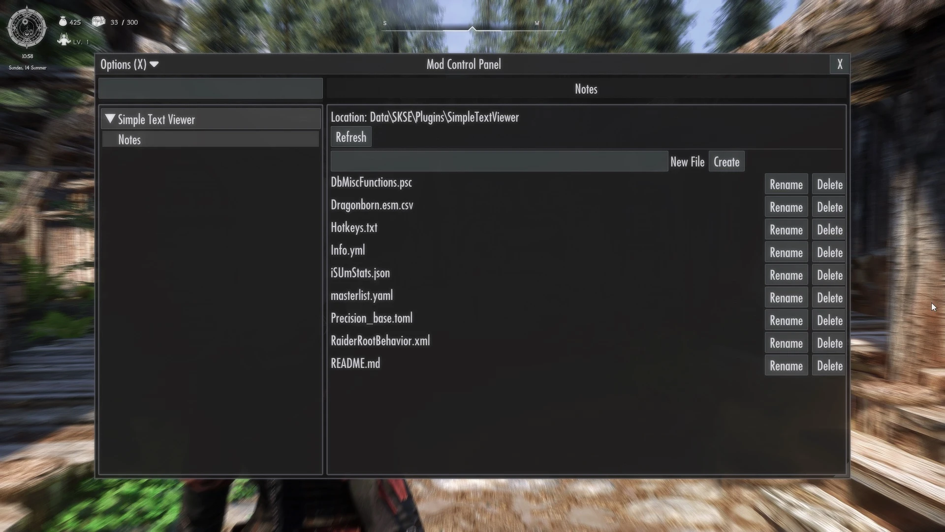 Simple Text Viewer - Create Open Edit Delete Text Files In-Game - SKSE ...